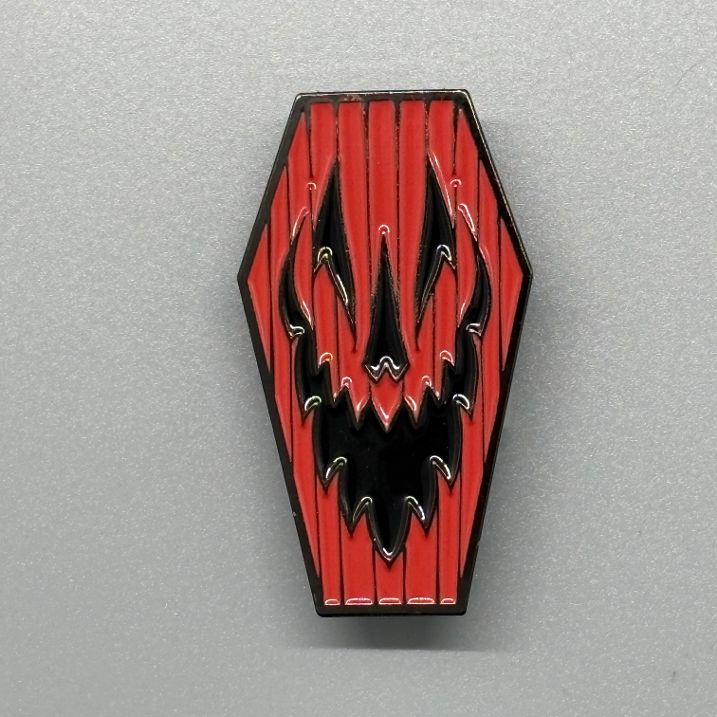 Pumpkoffin Enamel Pin – CU Scared